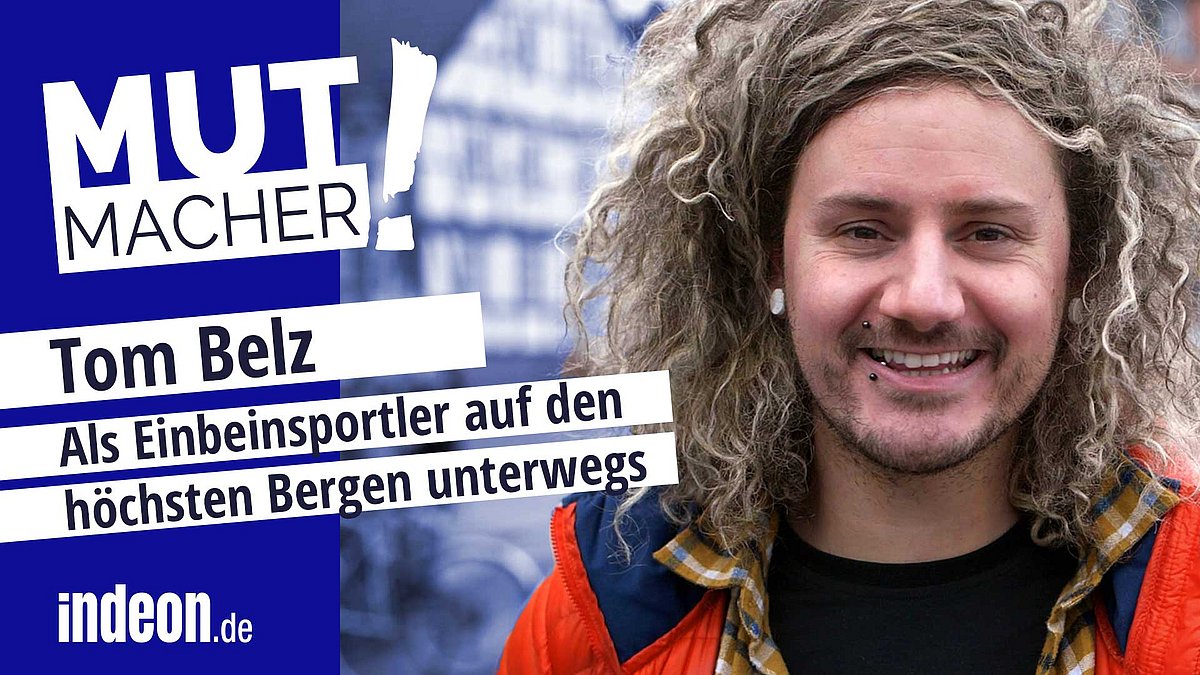 Einbeiniger Sportler Tom Belz überwindet Berge
